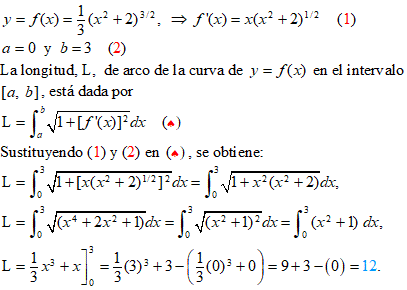 Longitud de arco de la gráfica de una función