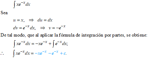 Integración por partes